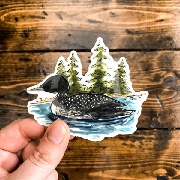 Loon Sticker by Sj Nielsen – North and Shore