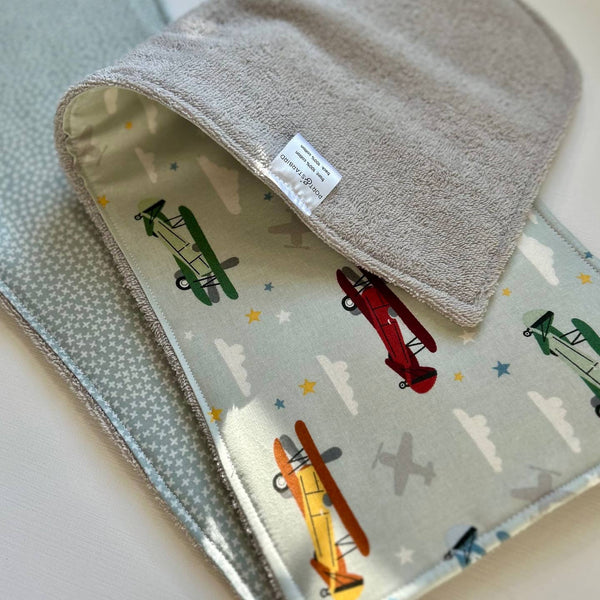 “Up,Up, & Away” Burp Rag Set by Port & Starbird – North and Shore