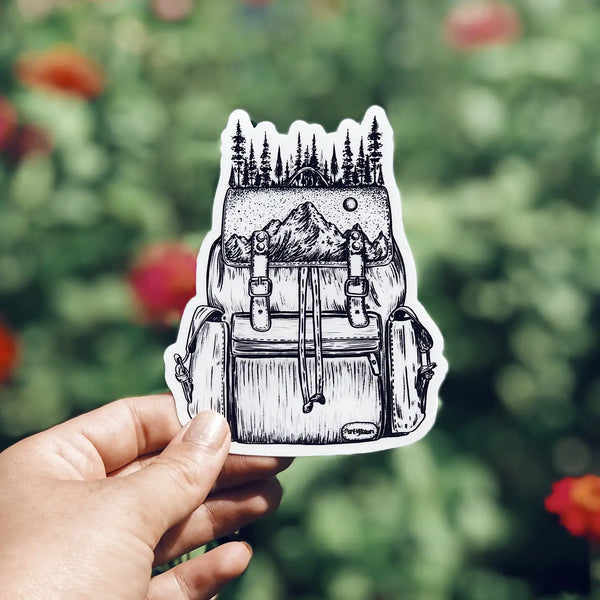 Forested Backpack Sticker- Kaari + Co. – North and Shore